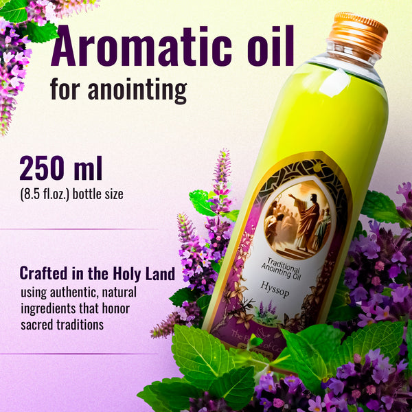Aromatic Anointing Oil w/ Hyssop for Christian Prayer Meditation 250 m