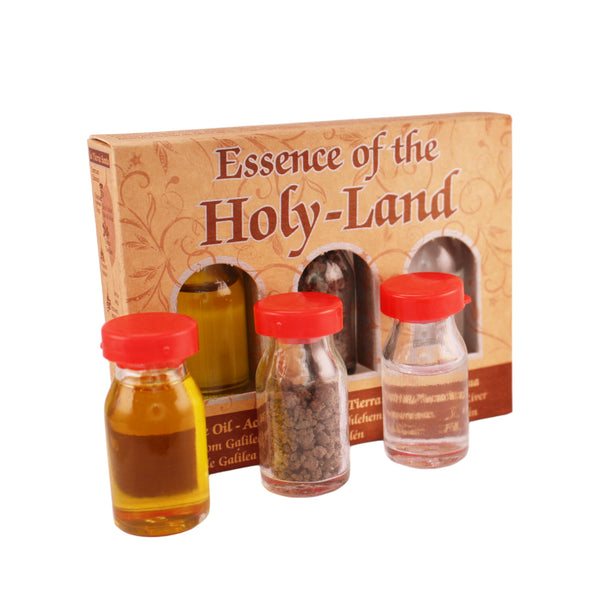 Christian Gift Set 3 Bottles Blessed Pure Olive Oil Holy Water Bethleh